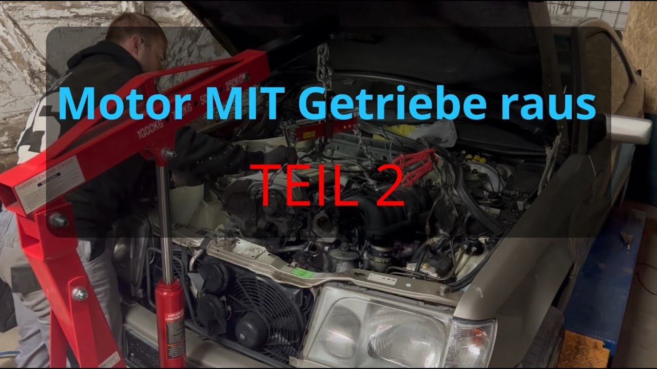 Ausbau Motor M104 Mercedes W124 | Teil 2 - YouTube