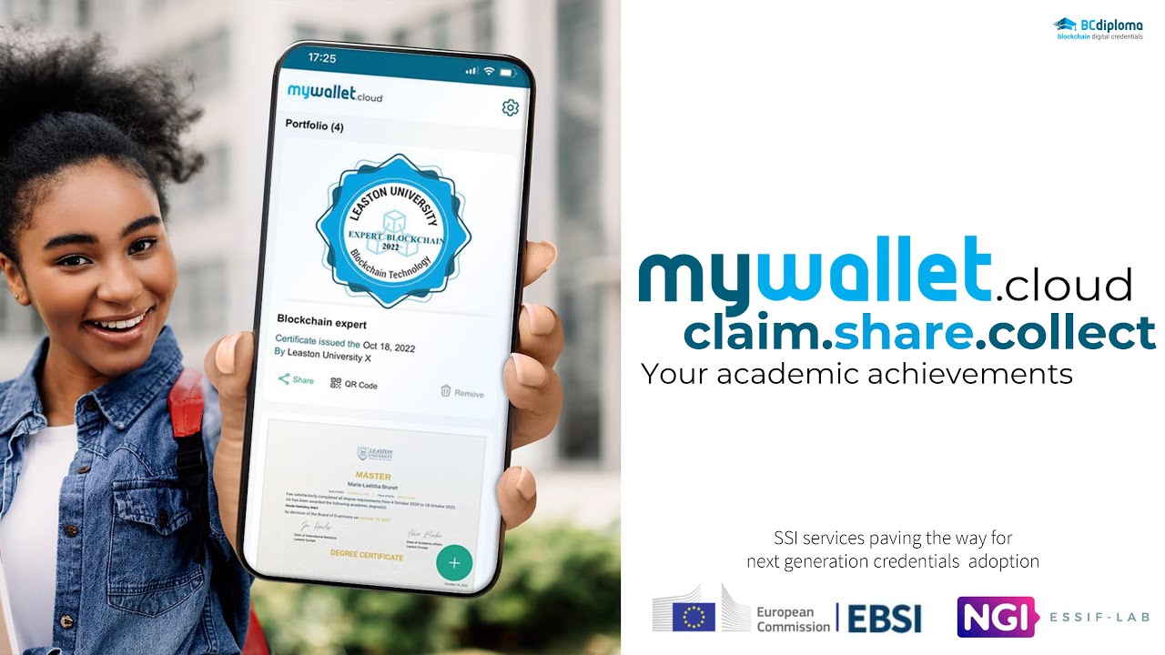 Introducing mywallet.cloud: The future wallet from BCdiploma - YouTube
