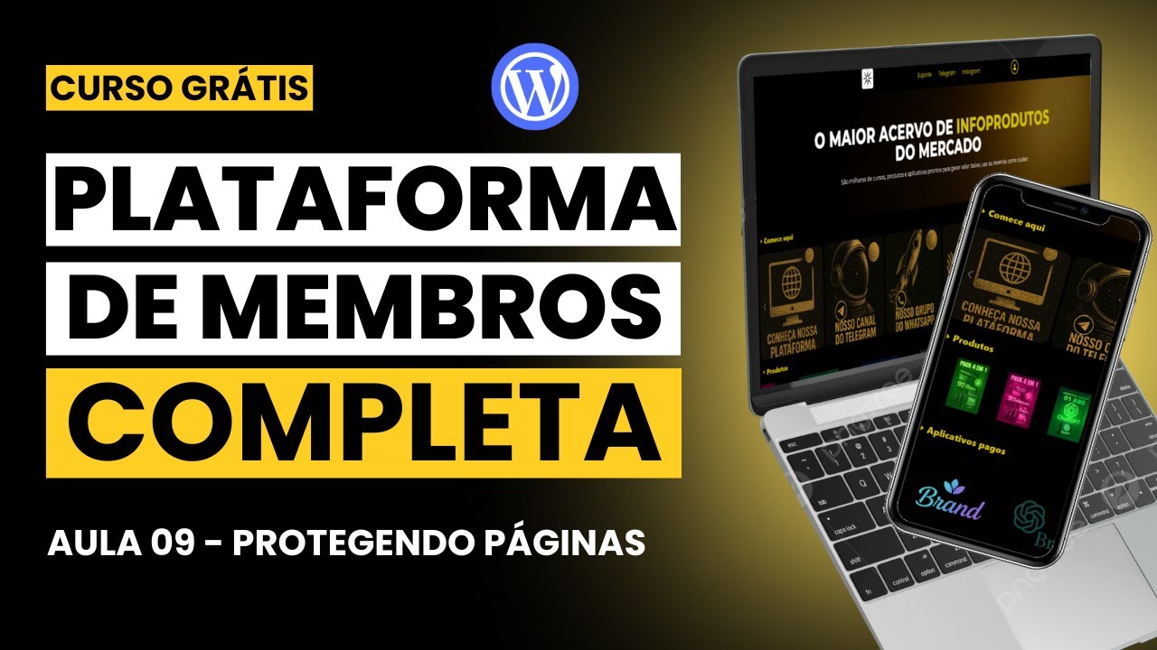 Aula 09 - Criando Perfis e Protegendo Páginas no Wordpress - YouTube