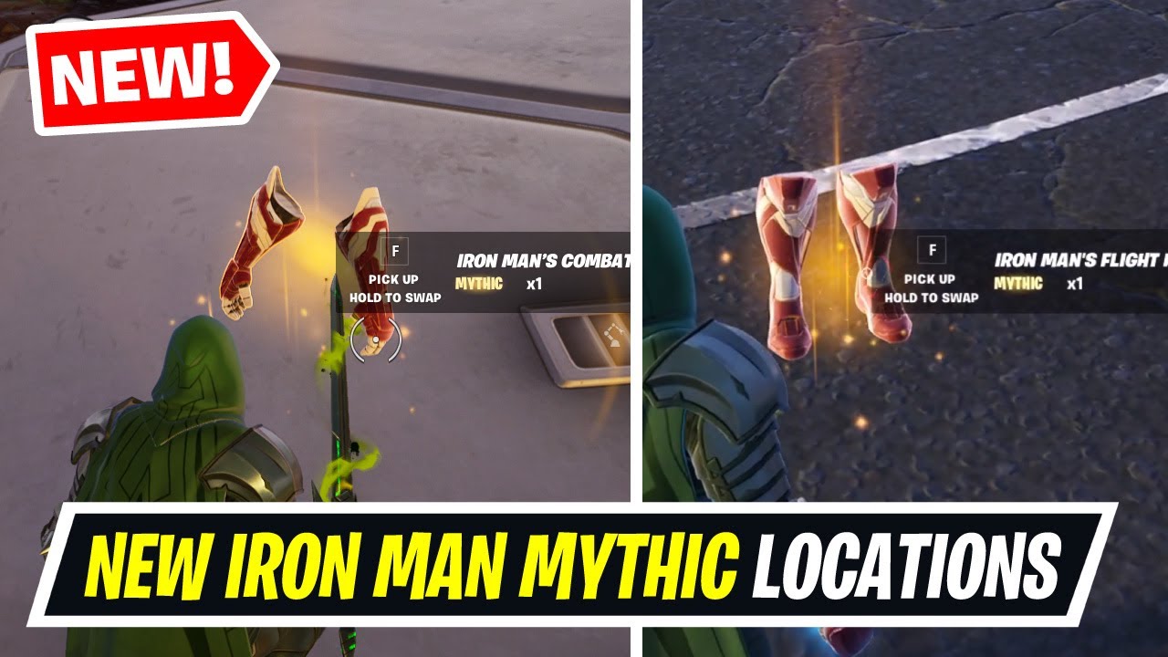 Fortnite NEW Iron Man Mythic Location & Gameplay - Iron Man's Flight ...