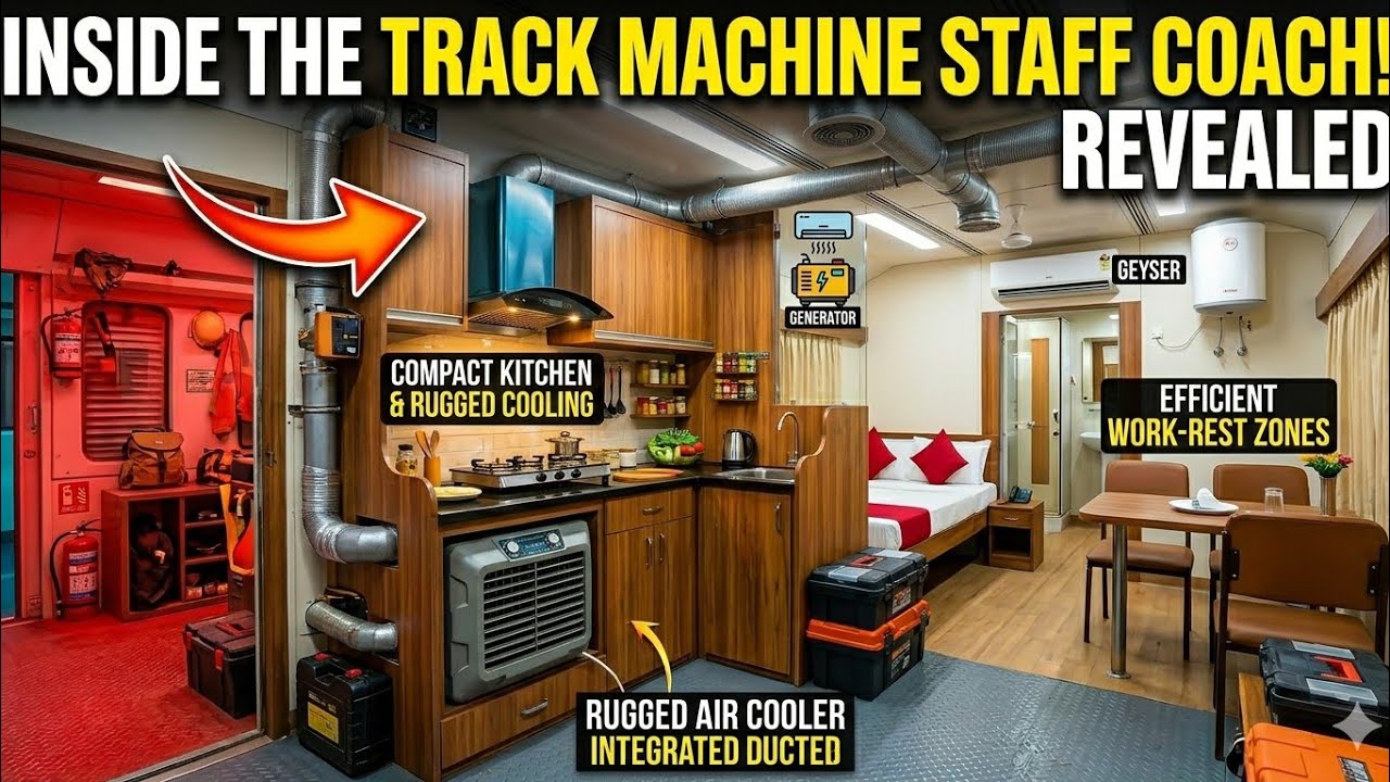 Camping coach for TRACK MACHINE Staff - YouTube