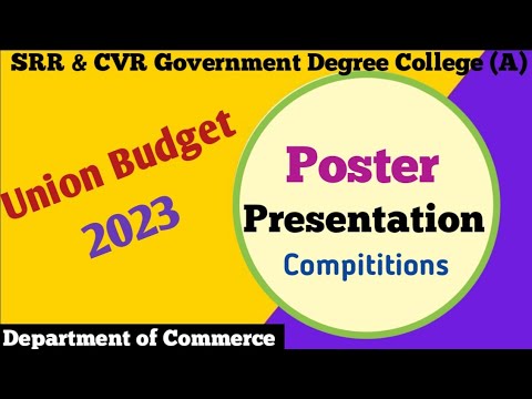 Poster presentation on Union Budget 2023// conducted by ...