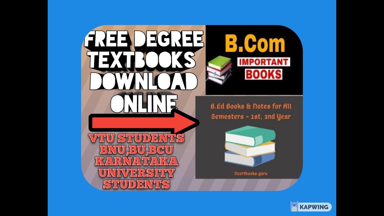 HOW TO DOWNLOAD DEGREE TEXTBOOK IN ONLINE FOR FREE | SSP UPDATE - YouTube