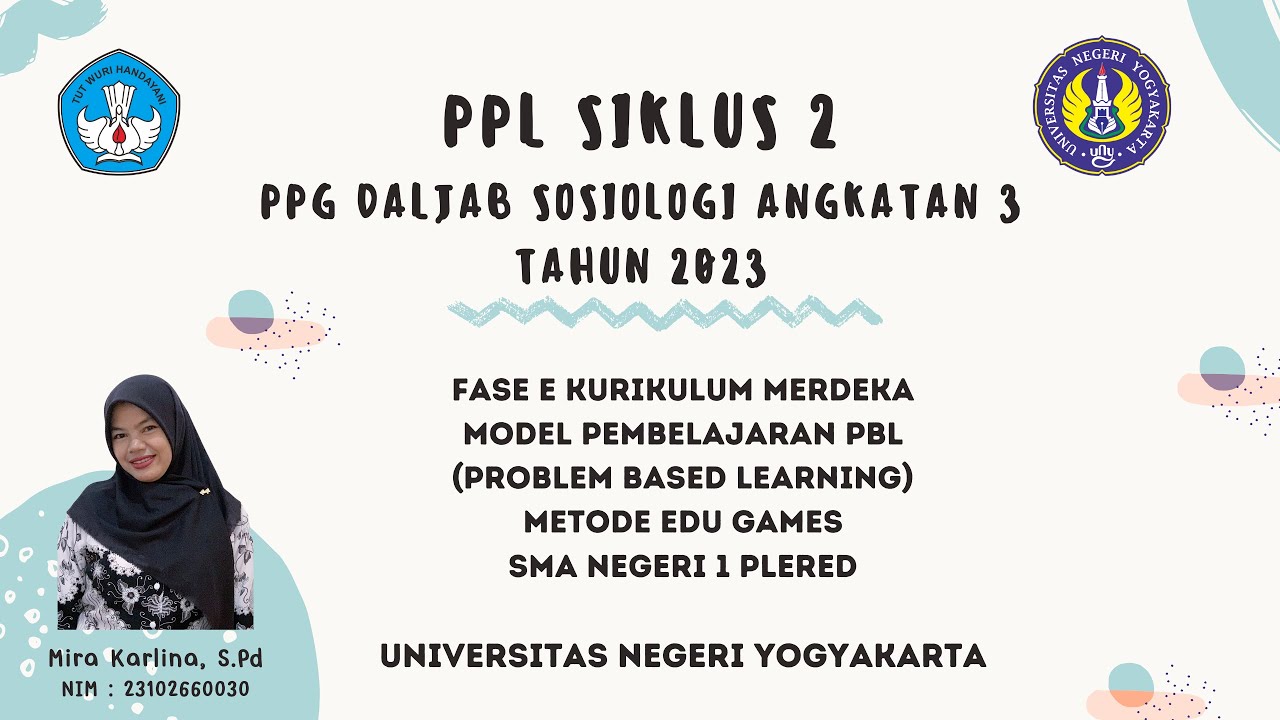 PPL SOSIOLOGI SIKLUS 2 PPG DALJAB ANGKATAN 3 PBL (PROBLEM BASED ...