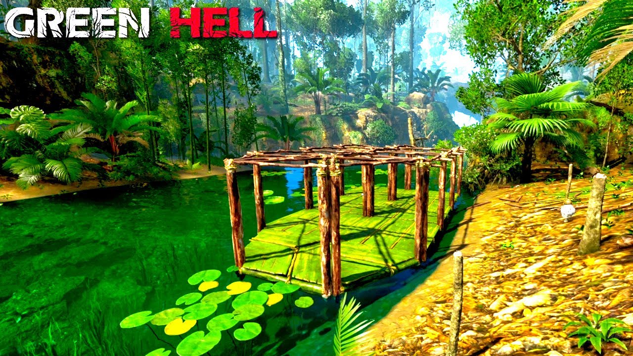 Floating Water Base New Builders Update Test | Green Hell Gameplay ...