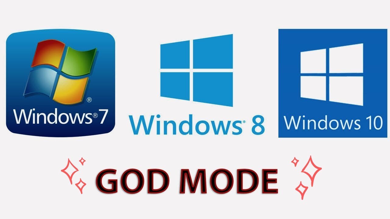 Windows 7 8 10 GOD MODE TANRI MODU - YouTube
