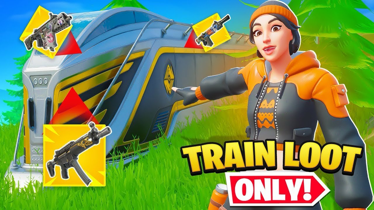 The TRAIN *ONLY* Challenge In Fortnite Chapter 5 - YouTube