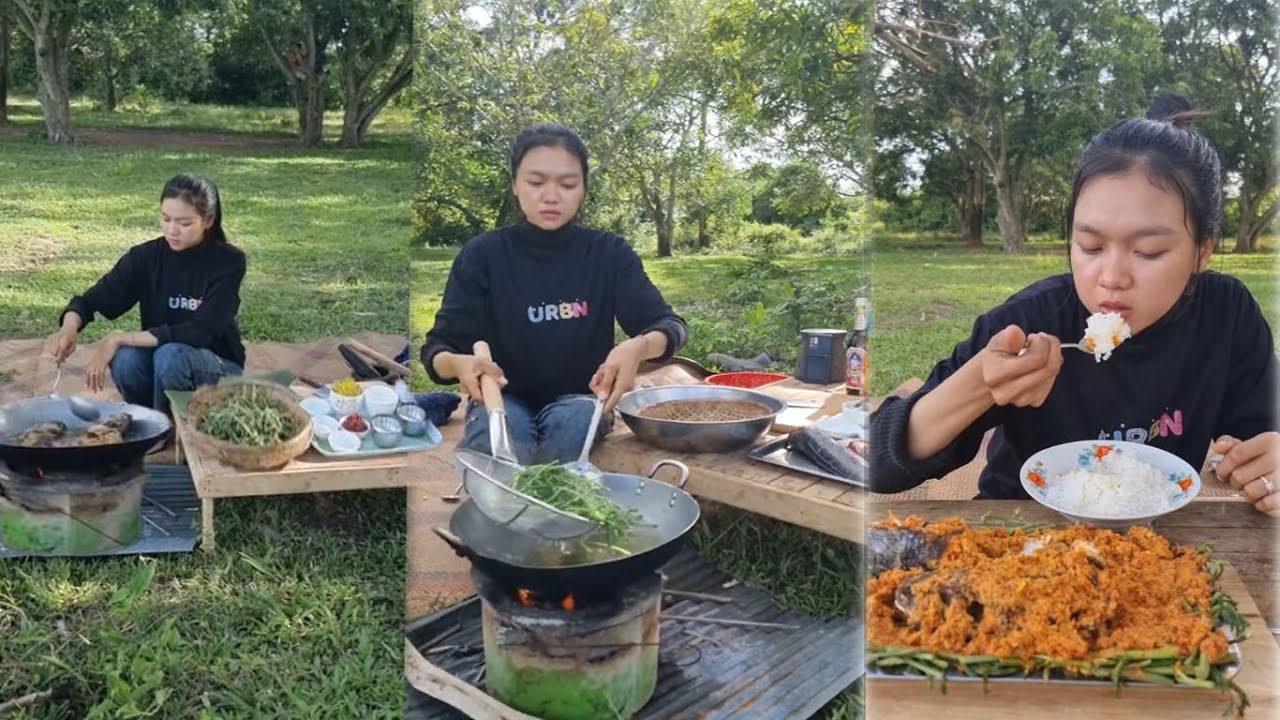 How to make big fish by chef serey with fast styling. Yummy cooking ...