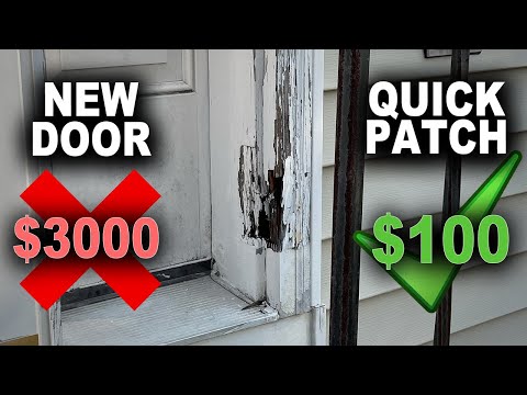 How To Fix A Rotted Door And Floor Interior