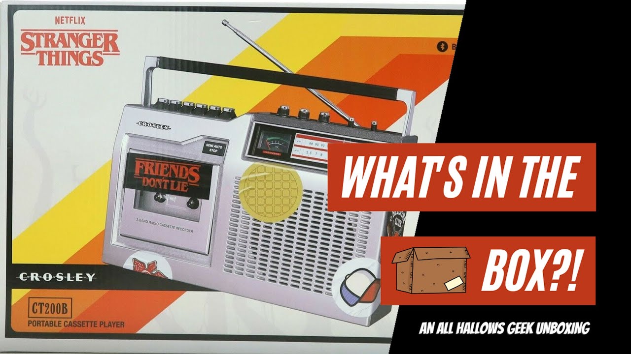 What's In The Box?! - Stranger Things Crosley Portable Cassette Player ...