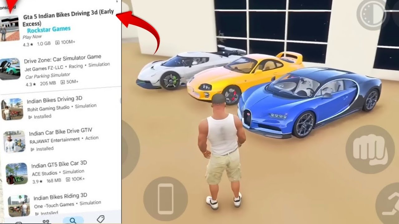 GTA 5 Mod Game In Play Store - Indian Bikes Driving 3D Game || GTA 5 ...