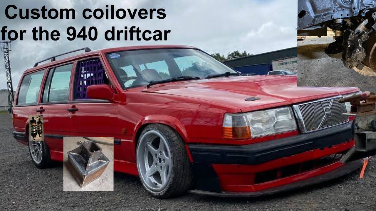 Turbo Volvo 940 Driftcar Gets Custom Rear Coilover Install - Gaz Gold ...