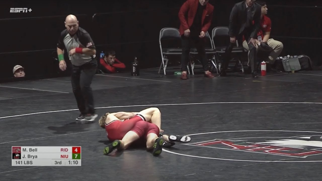 141lbs Jacob Brya (Northern Illinois) vs McKenzie Bell (Rider) - YouTube