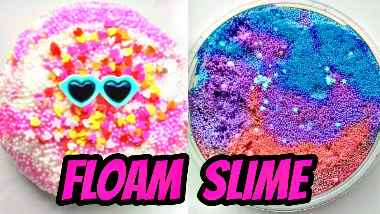 MOST SATISFYING FLOAM SLIME-ASMR Slime Video - YouTube