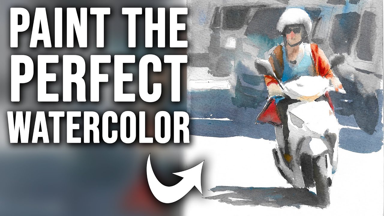 How to Paint a PERFECT Watercolor (as a BEGINNER) - YouTube