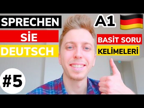 ALMANCA BASİT SORU KELİMELERİ VE CÜMLELERİ | EVDE NASIL ALMANCA ÖĞRENİLİR? #5 -A1
