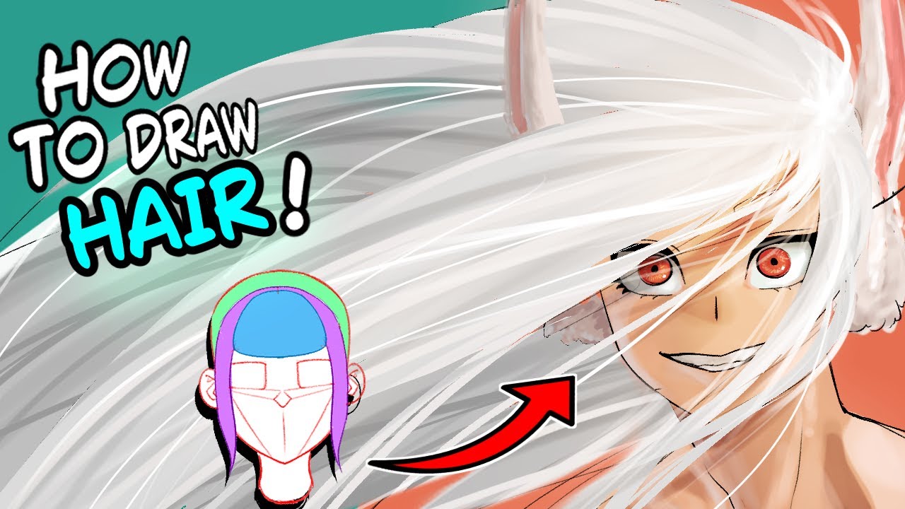 How to Draw ANIME HAIR Step by Step! - YouTube