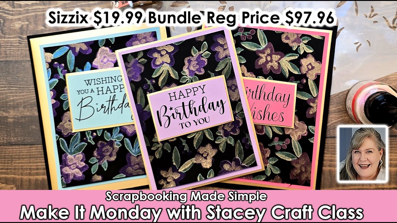 Make It Monday Craft Class. Exclusive Sizzix Value Bundle $19.99 ...