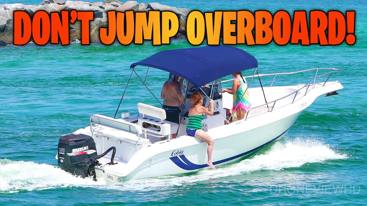 DON'T JUMP OVERBOARD! | BOATS AT HAULOVER INLET - YouTube
