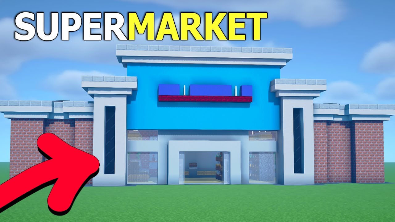 15+ SUPERMARKET BUILD HACKS! I've bought all...[Minecraft] - YouTube