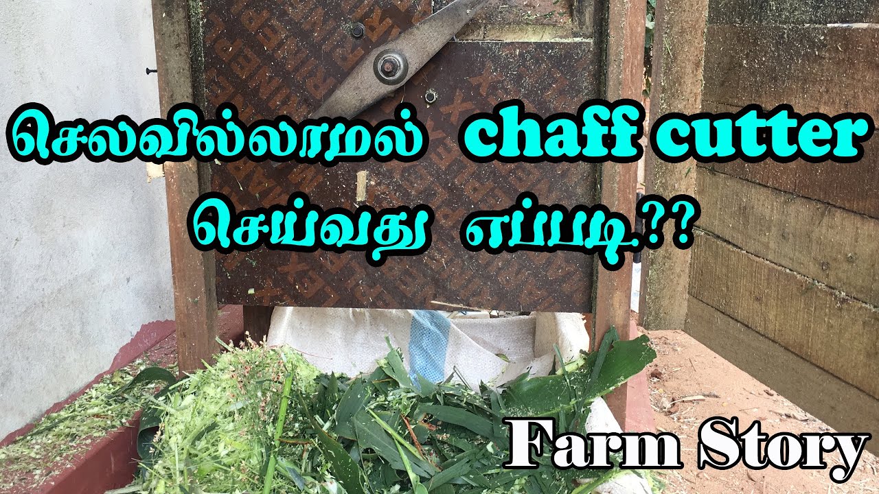 செலவில்லாமல் Chaff Cutter செய்வது எப்படி | How to Make a Chaff Cutter ...
