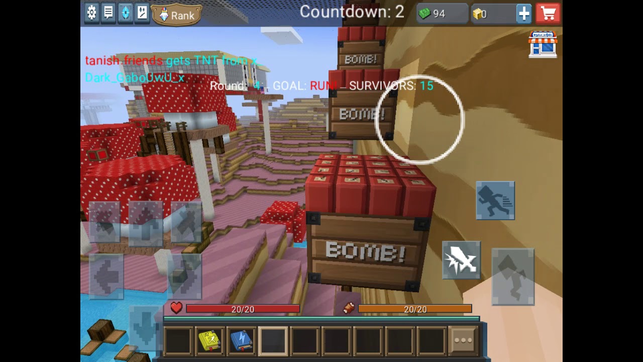 TNT tag on Blockman Go 2 - YouTube
