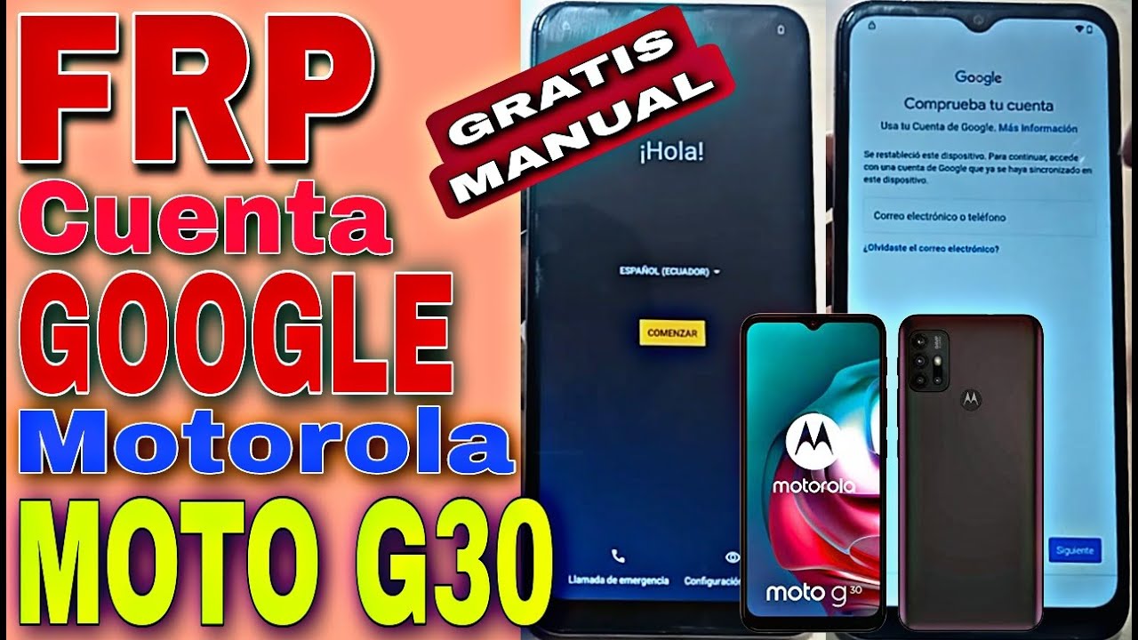 Frp Manual Moto G30, Quitar Cuenta De Google Motorola Moto G30 - YouTube