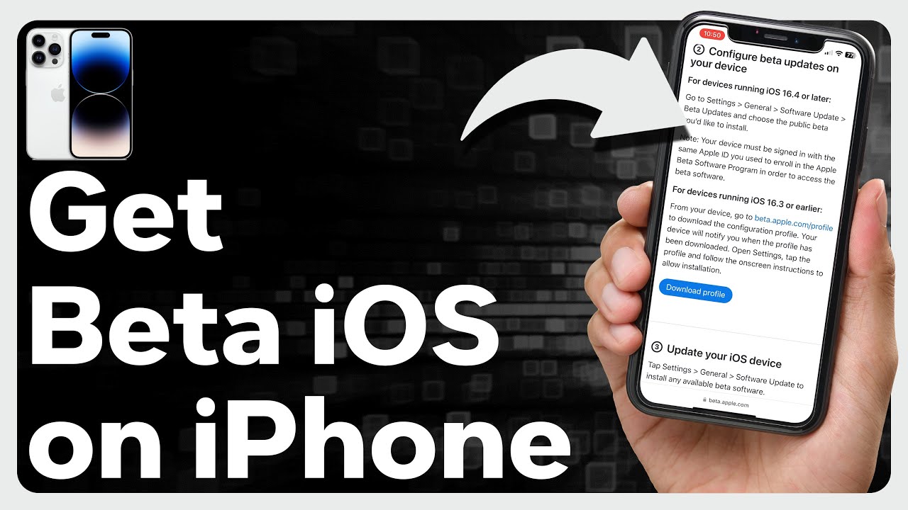 How To Get Beta iOS On iPhone - YouTube