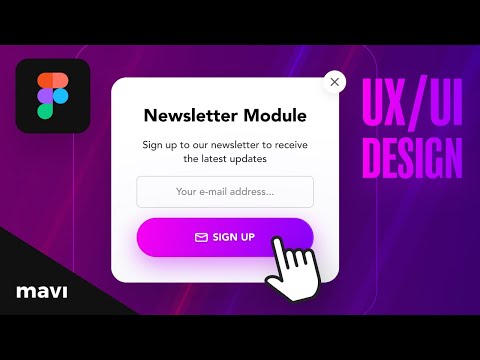 Design a Modern & Compact Newsletter Signup Form in Figma (Full Process ...