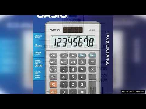 Casio MS-80B Standard Function Desktop Calculator Review - YouTube