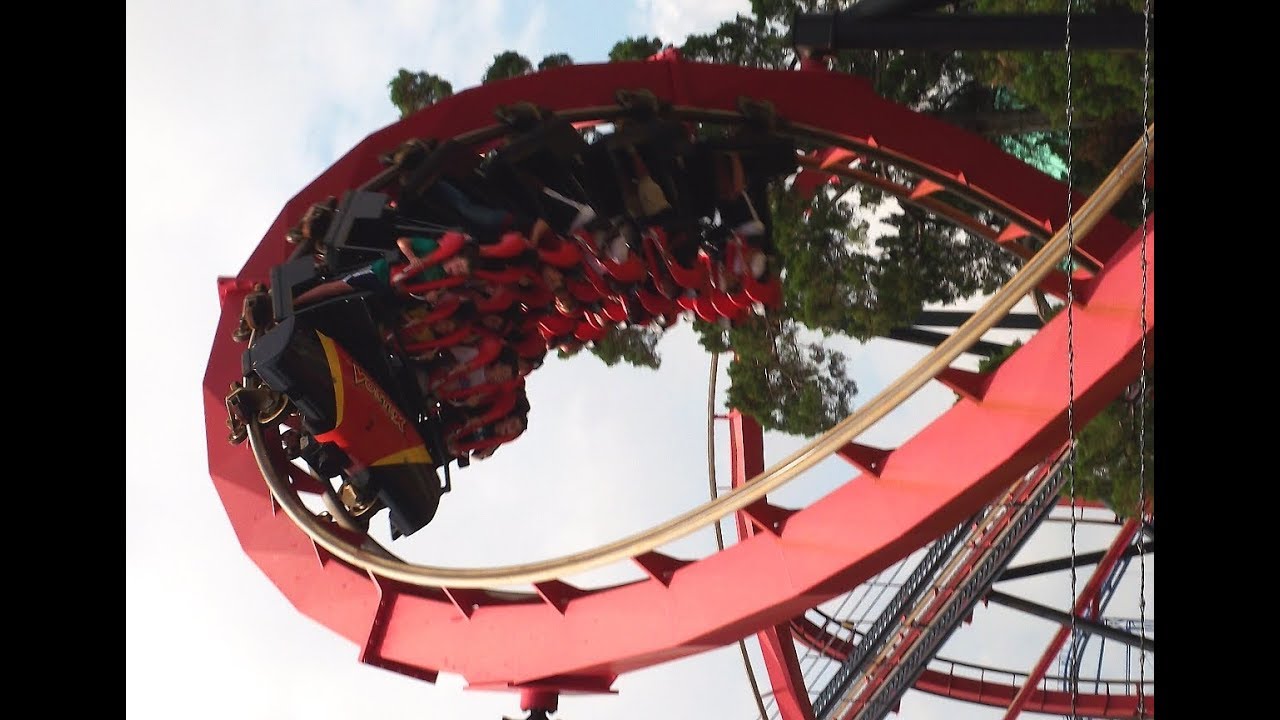 Vortex (2010 Off-ride Footage) - Carowinds Theme Park - YouTube