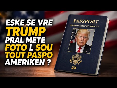 Trump pral mete foto sou tout paspo ameriken🤦🏽‍♂️