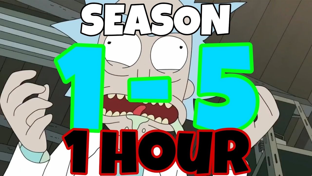 Rick and Morty S1-5 but it's only Rick burping [ONE HOUR EDITION] - YouTube