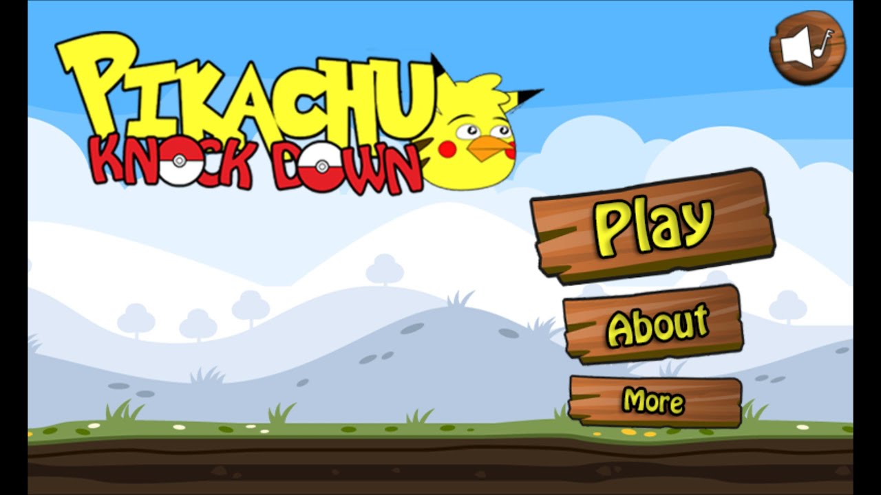 Pikachu Knock Down. - YouTube