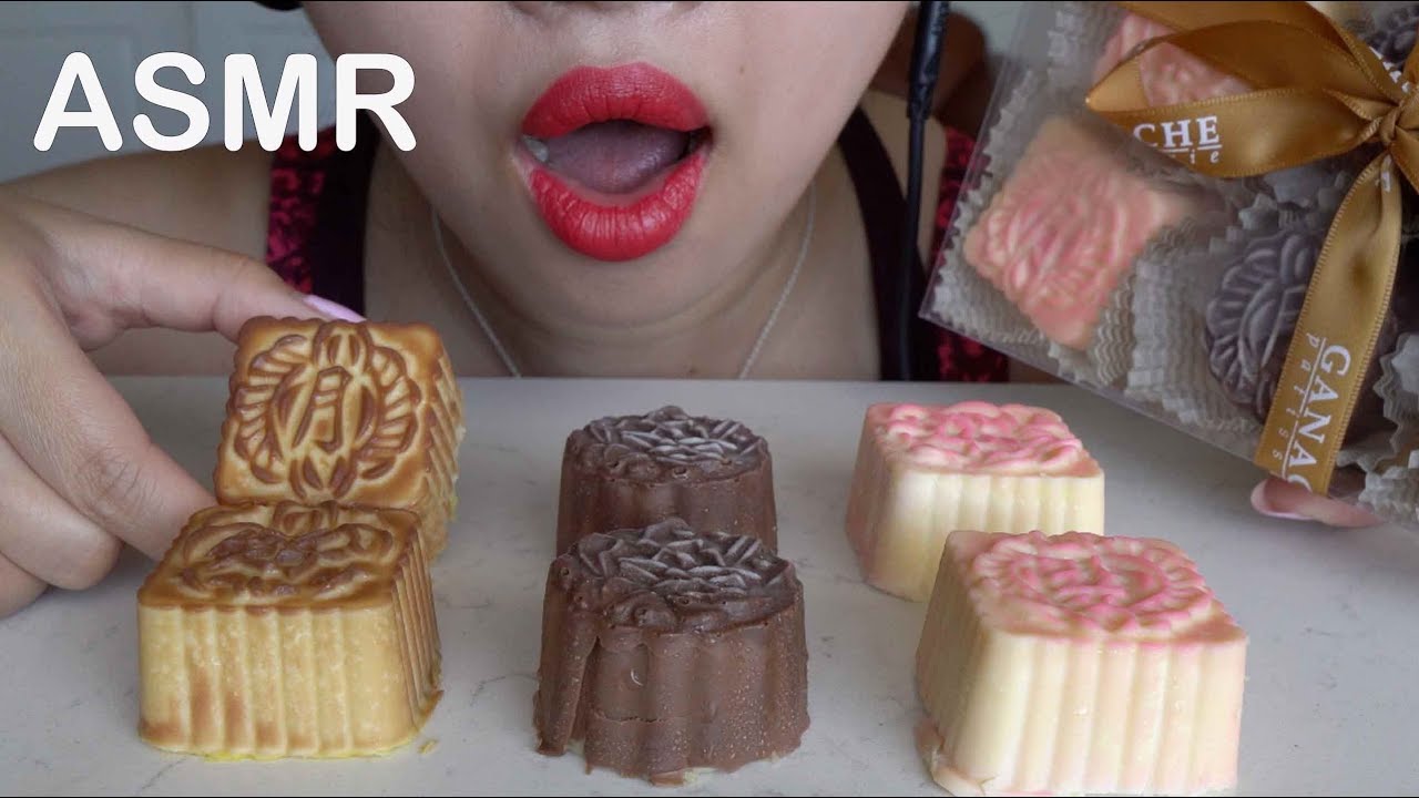 ASMR GANACHE PATISSERIE MOON CAKES MUKBANG (EATING SOUNDS) NO TALKING ...