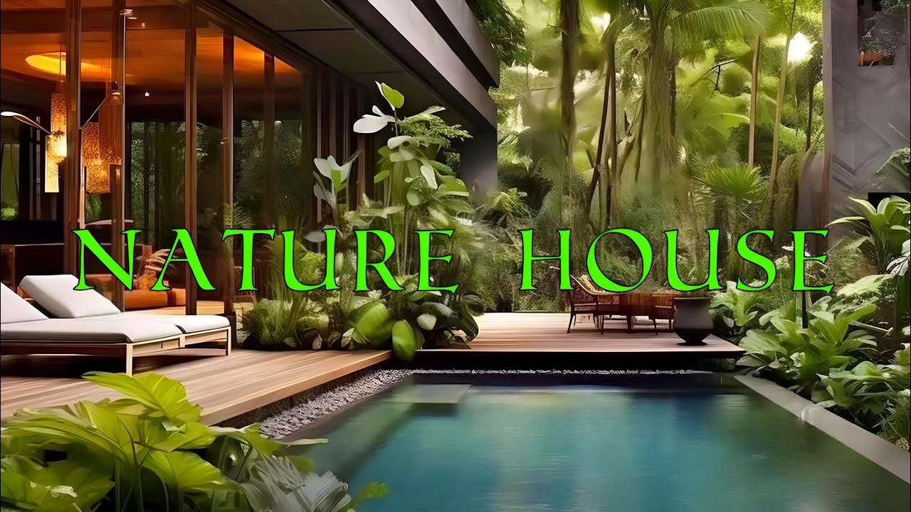 Beautiful Jungle House Design Blend with Nature Composed of Concrete ...