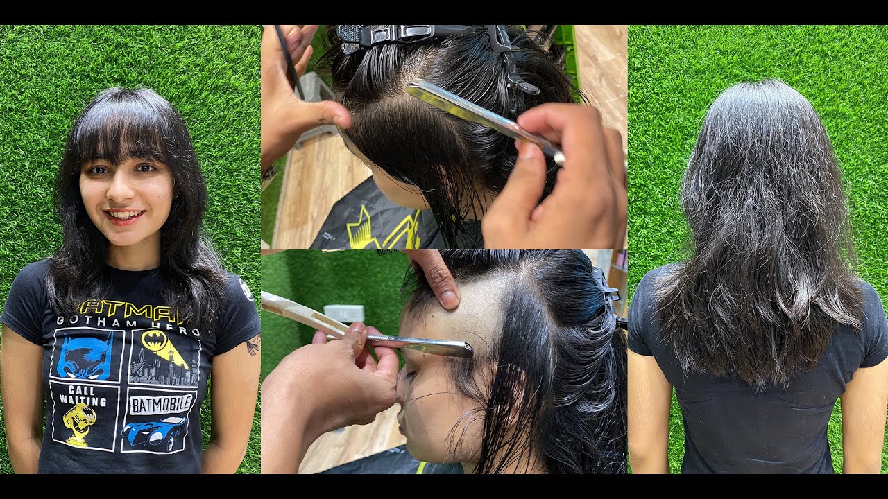 Content Creator(sammykididi) Getting Trending GenZ Mullet Look With Side Shave At Pineapple ...