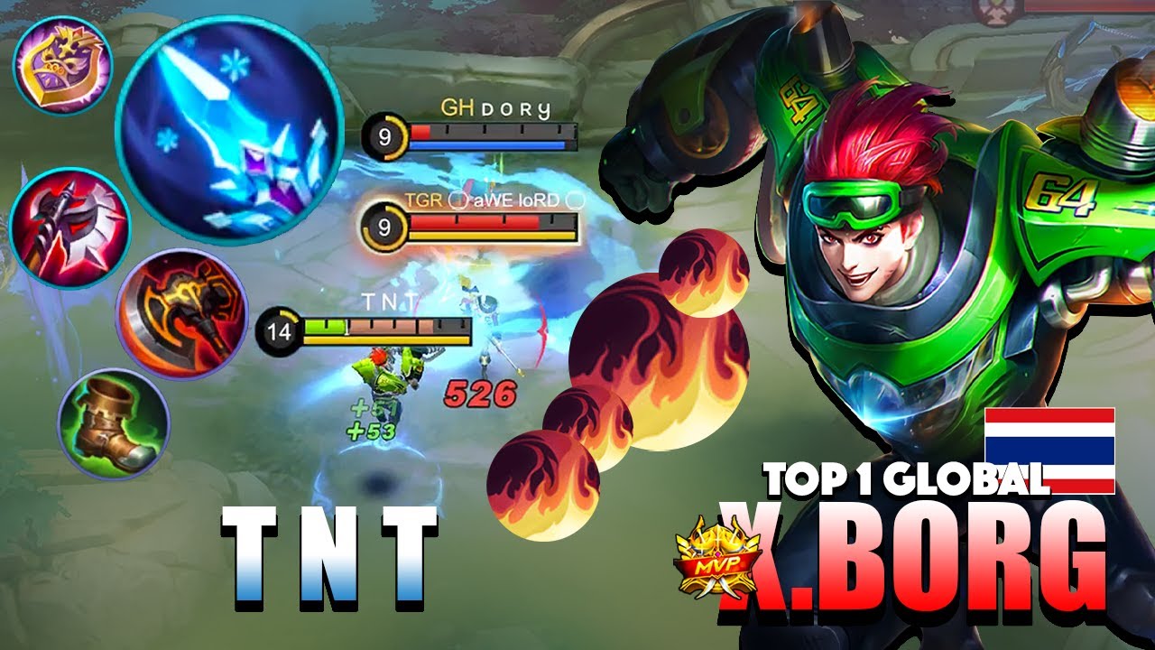 X.Borg Fire Missile Everywhere! Burning Enemies | Top 1 Global X.Borg ...