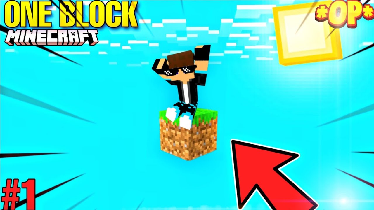 STARTING THE NEW MINECRAFT ONE BLOCK SURVIVAL! #1| day 1 in Minecraft ...