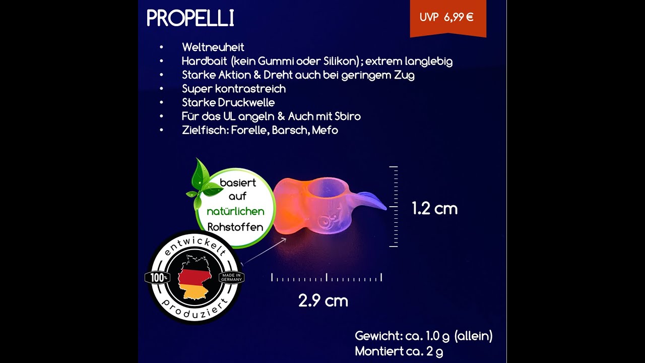 Vorstellung: Forellen- und Barschköder "Propelli" - mit Gewinnspiel bis ...