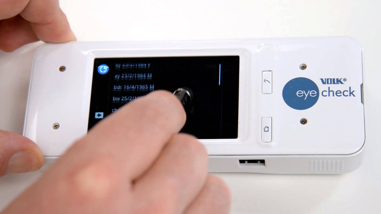 Volk EyeCheck Reviewing Patient Data - YouTube