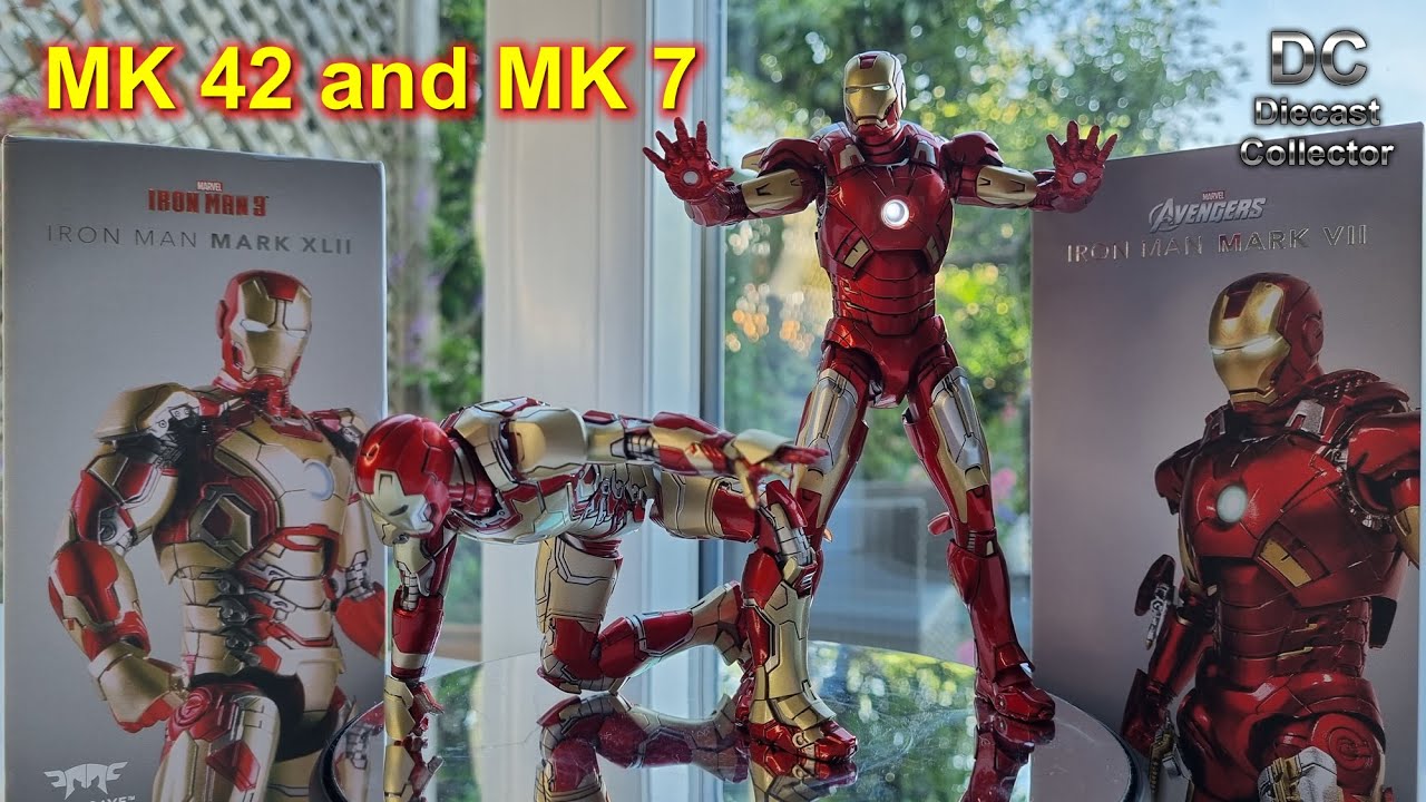Comicave - Iron Man MK7 and MK42 - 1/12 Scale Diecast - In Depth Review ...