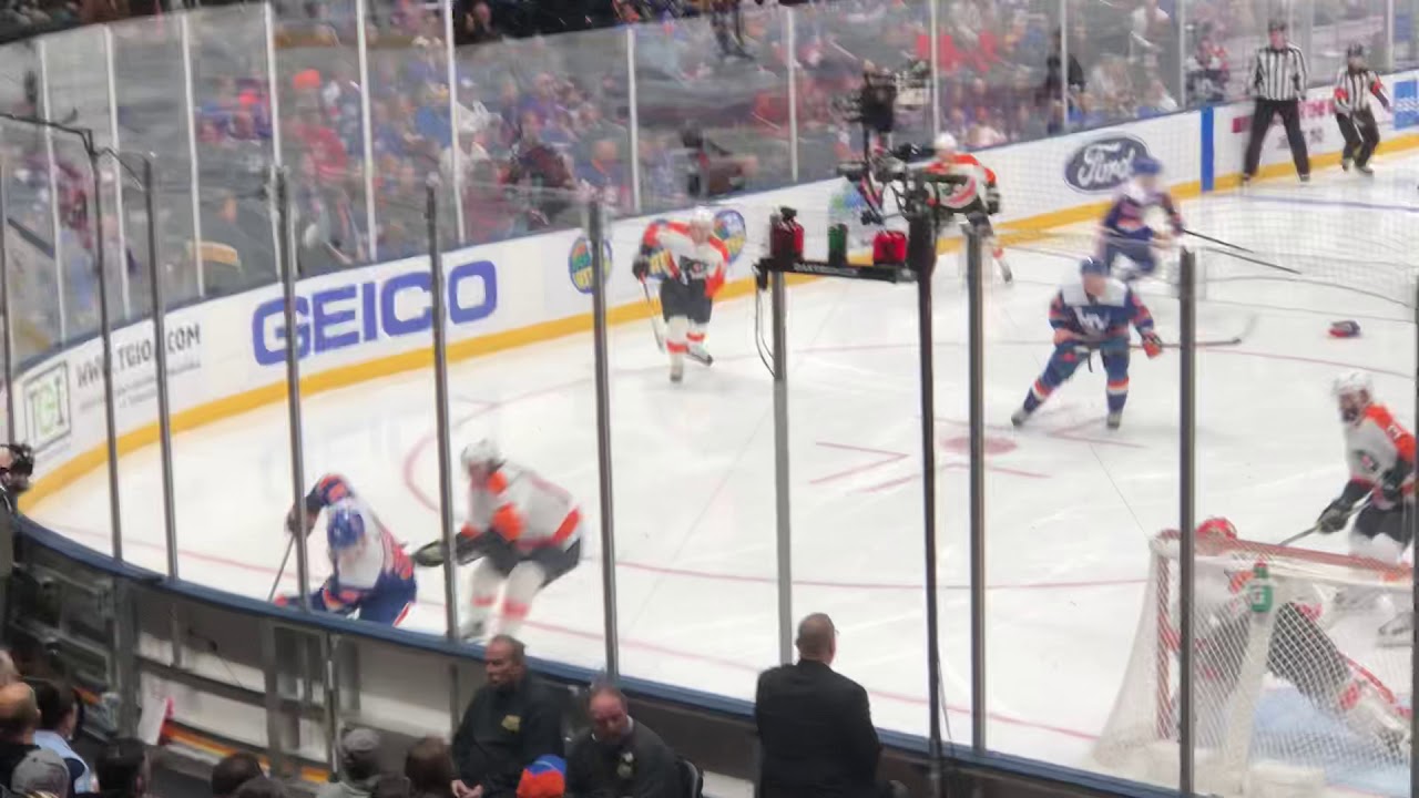 Opening Faceoff Flyers at Islanders March 3 2019 - YouTube