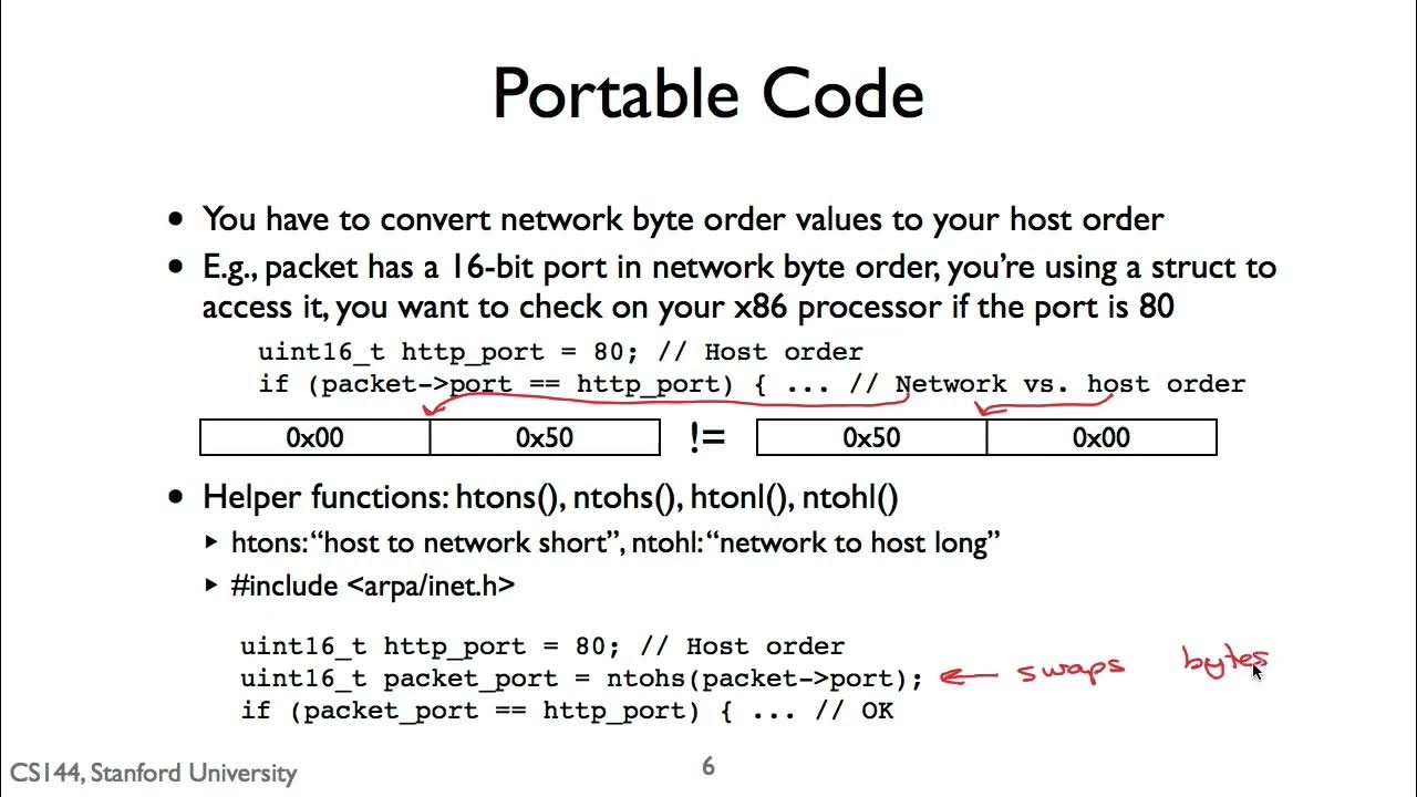 英字【计算机网络导论】斯坦福大学 Introduction to Computer Networking CS 144 pn12 p12 1 8d byte order 64 - YouTube