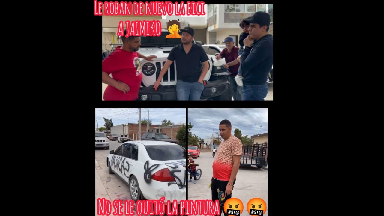 LE ROBAN DE NUEVO LA BICI A JAIMIKO.. A CONEJO LE RAYAN EL CARRO ...