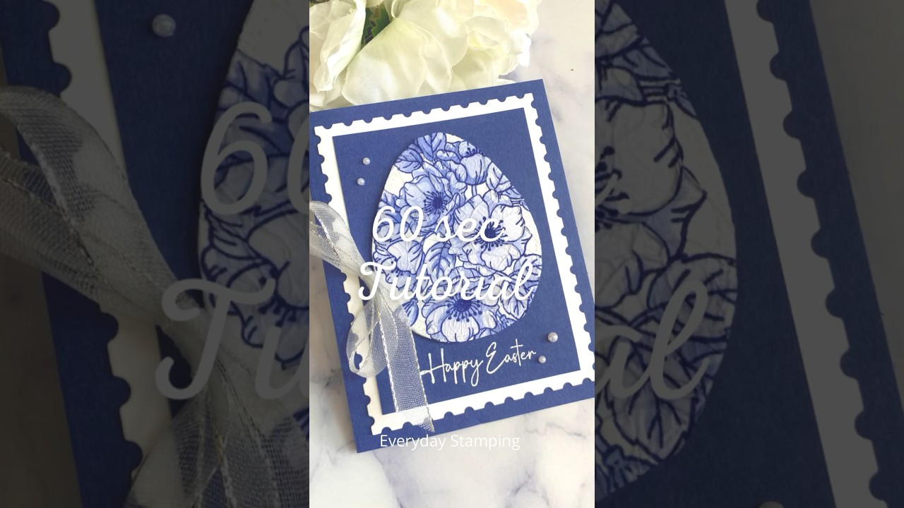 60 sec tutorial Faux Silk Technique with the Enduring Beauty Stamp Set ...