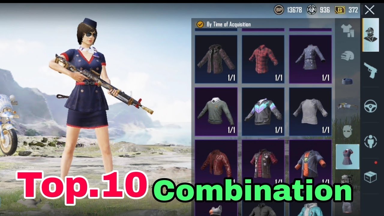 Pubg & Bgmi Dress Combination - YouTube