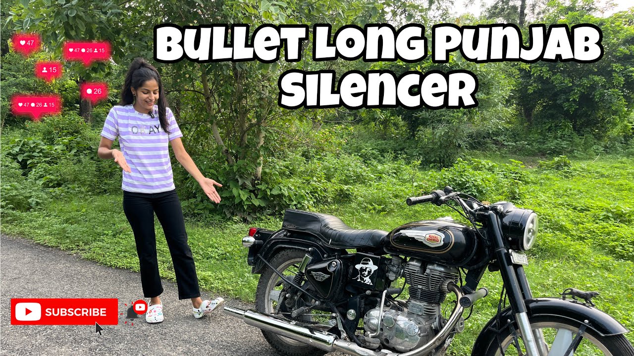 Long Punjab silencer sound 💥 ️‍🔥#bulletgirl #bullet - YouTube