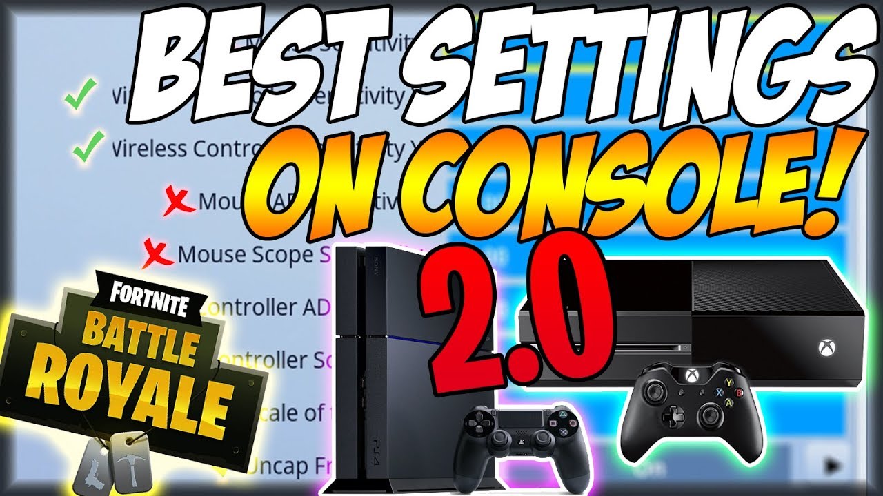 BEST SETTINGS TO USE IN ON CONSOLE! | Fortnite Battle Royale Tips ...