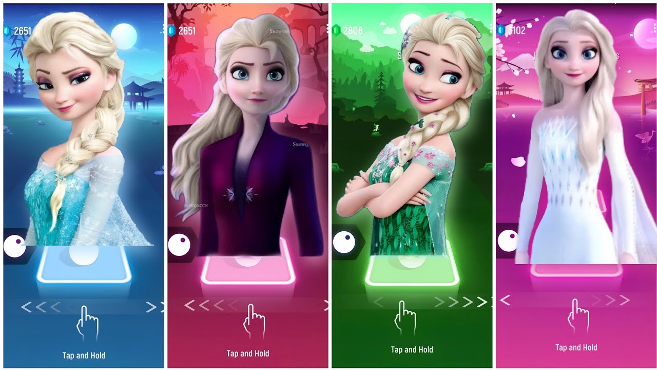 ELSA FROZEN - LET IT GO vs ANNA - INTO THE UNKNOWN - SHOW YOUR SELF ...